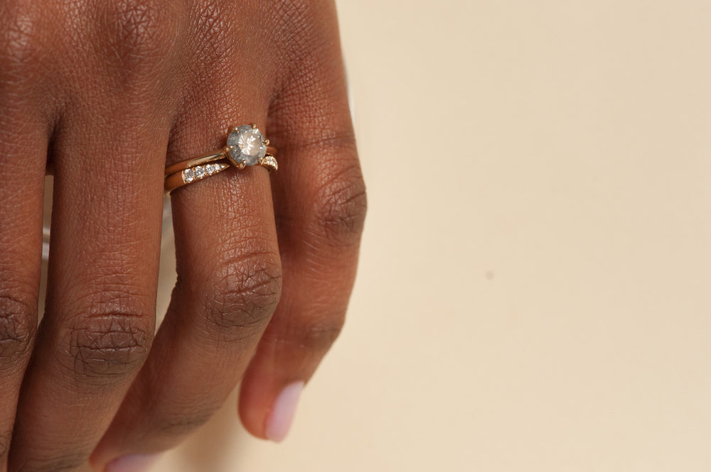 Diamond Torc Ring - Canadian Diamonds | 14k gold | ATTIC | ATTIC